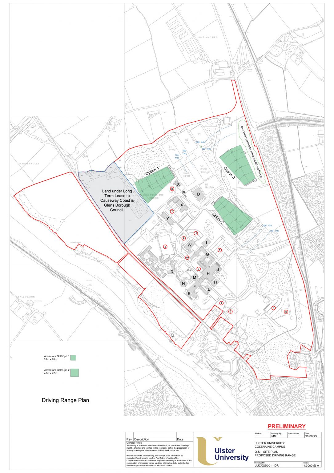 University of Ulster Campus, Coleraine – TSA Planning